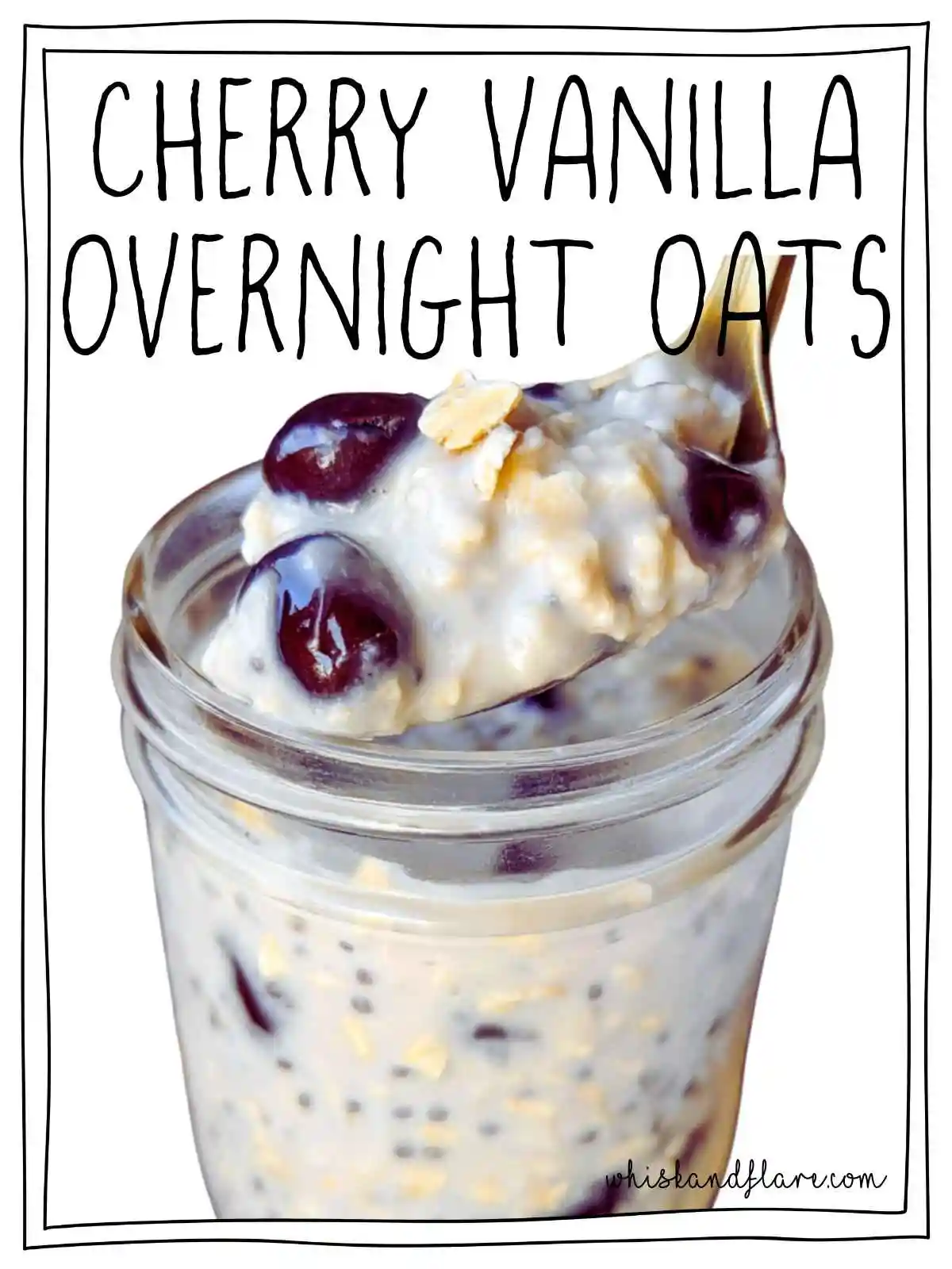 Cherry Vanilla Overnight Oats – Easy Meal Prep Breakfast