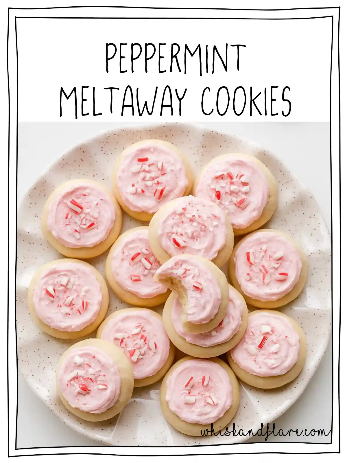 Peppermint Meltaway Cookies Recipe (Easy Holiday Treats!) | Whisk Flare