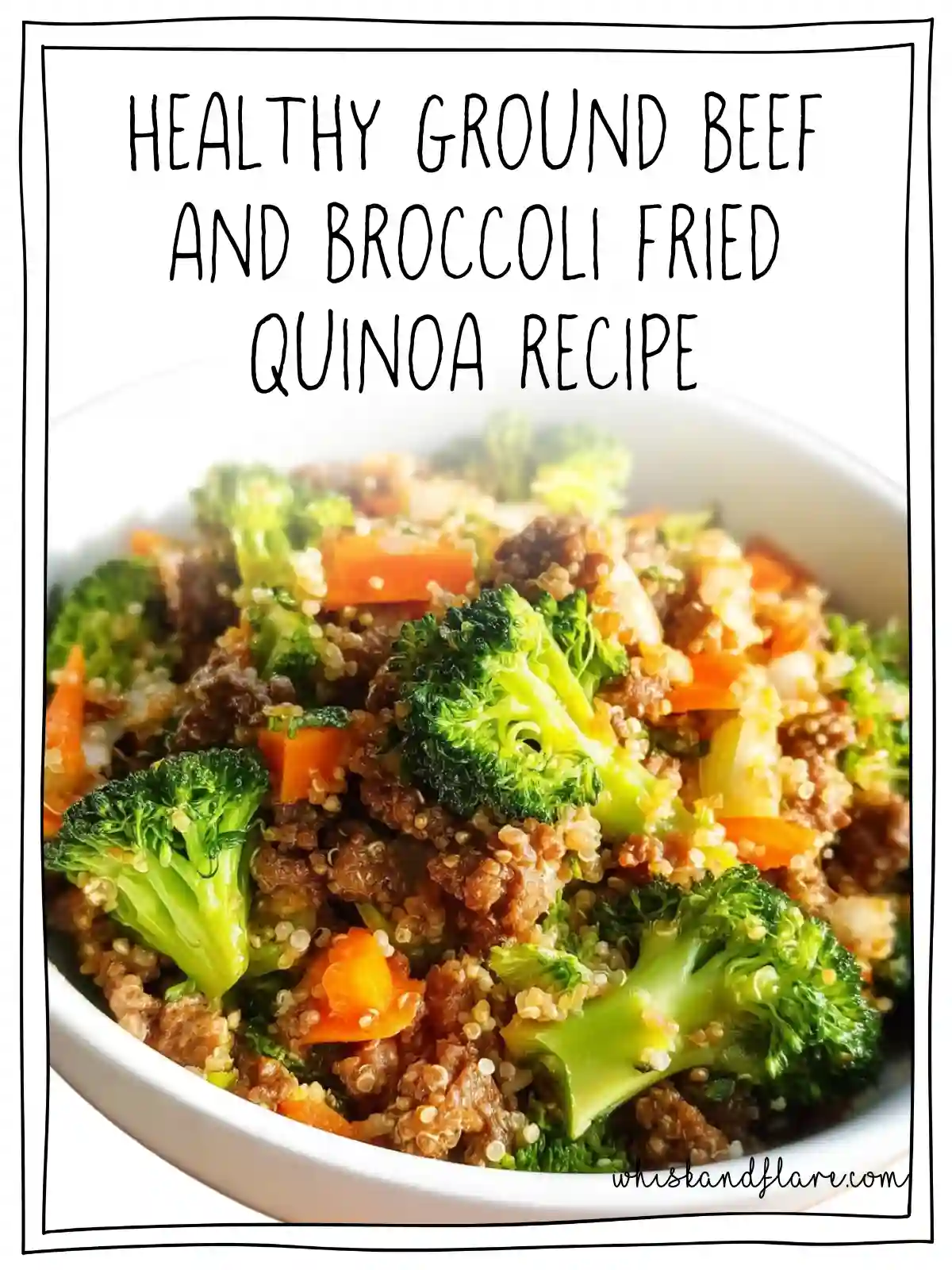 Healthy Ground Beef And Broccoli Fried Quinoa Recipe (Easy 20-Minute ...